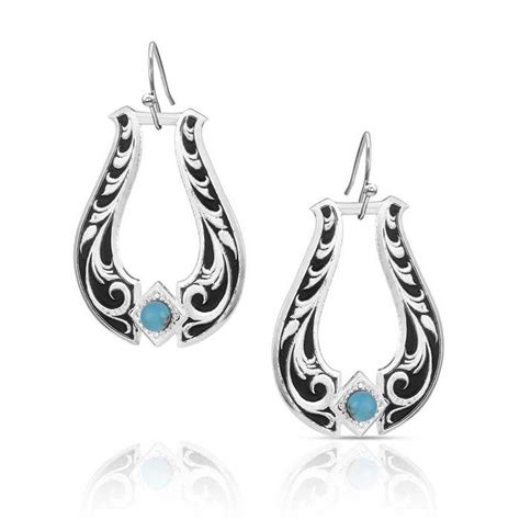 Montana Silversmiths Callies Turquoise Trail Ladies Earrings Big Dee