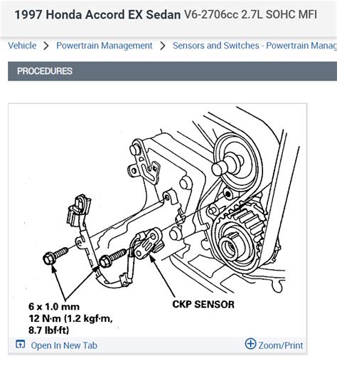 1997 Honda Accord Check Engine On Code P0725