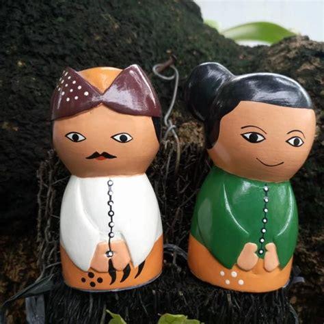 Jual Patung Boneka Dekorasi Kayu Couple Loro Blonyo Pengantin Khas Jawa 069 Shopee Indonesia