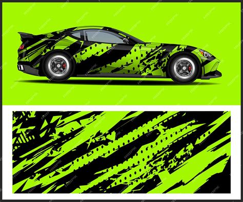 벡터 스포츠 레드 그래픽을 위한 레이싱 카 랩 디자인 프리미엄 벡터