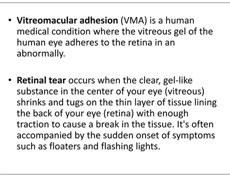 Disorders Of Posterior Chamber And Retina Retinal And Vitereous