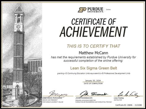 Matthew Mccann On Linkedin Im Happy To Share That Ive Obtained A New Certification Lean Six