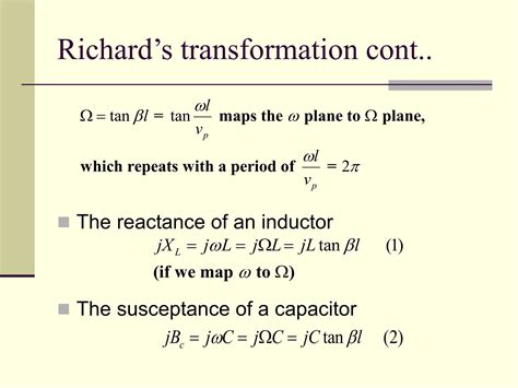 Richard Transformation Method Its Used To So Many Thingsppt