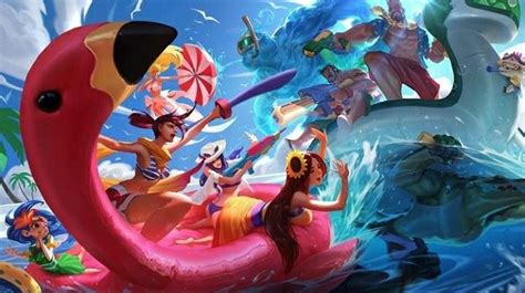 League Of Legends Pool Party Splash Art