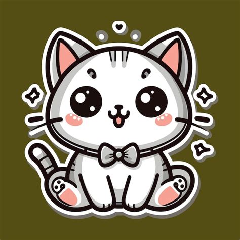 Premium Vector Cute Cat Vector Design