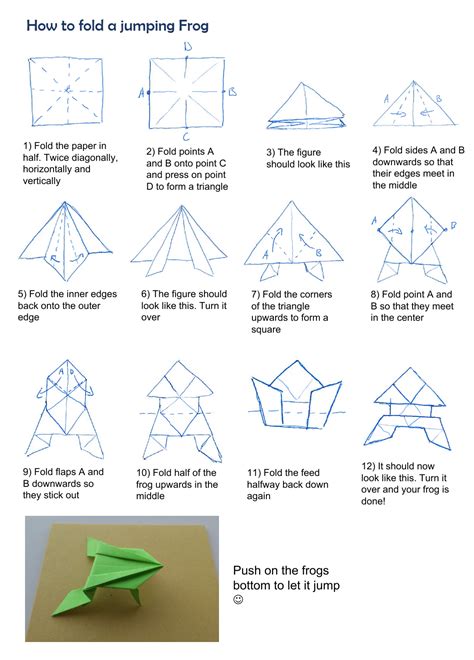 Jumping Frog Origami Database