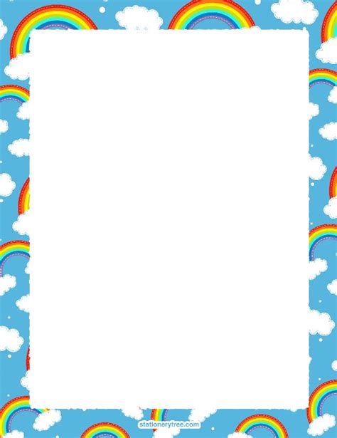 Rainbow Border Template