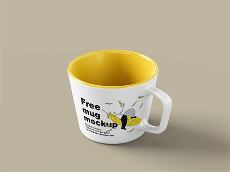 Small Size Low Cup Mug Mockup Free Psd Templates