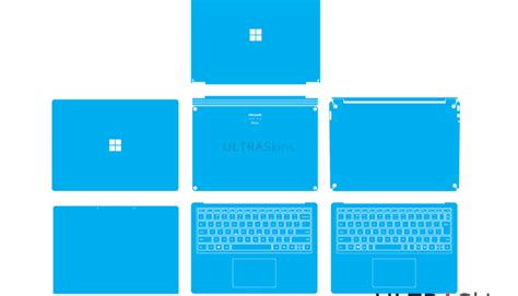 Microsoft Surface Laptop 3 135 Inch Skin Template Vector Cut File Ultraskinsnet