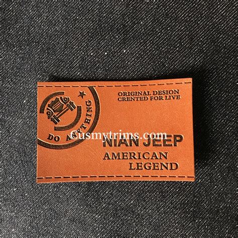 Custom Leather Logo Patch For Fashion Brands