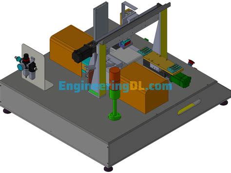 Product Push Together Assembly Equipment Creoproe 3d Exported