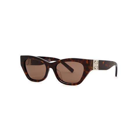 Givenchy Tortoiseshell Cat Eye Sunglasses Sunglasses Grey Lenses