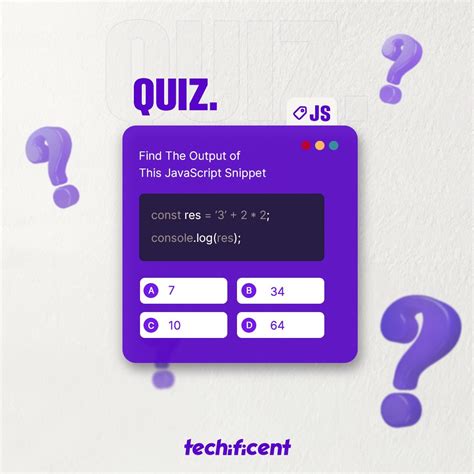 techificent on linkedin techificent codingquiz codelife programmerbrainteasers learnjavascript
