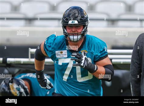 Jacksonville Jaguars Offensive Lineman Cole Van Lanen 70 Practices During The Nfl Football Team