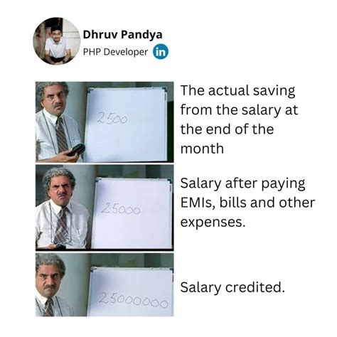 Dhruv Pandya On Linkedin Salary Savings