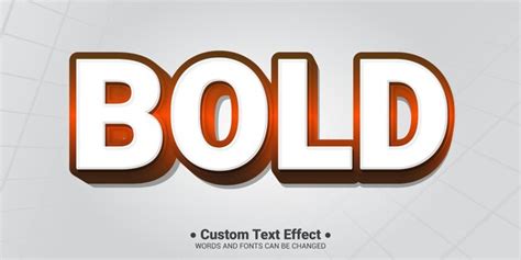 Premium Vector Free Vector Bold Editable Text Effect Modern 3d