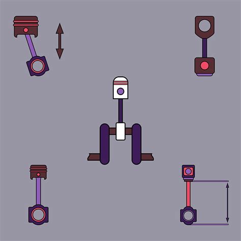 아이콘 및 자동차 피스톤 개념 벡터 컬렉션 Ai Eps Uidownload