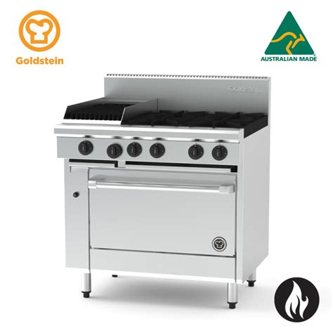 Pf12q428e X 4 Burners Range 305mm Char Grill And Electric Oven Goldstein