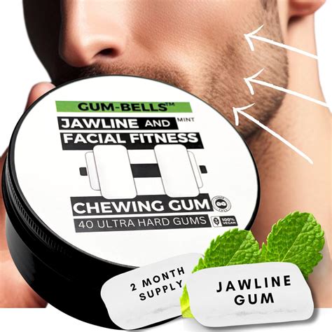 Jawliner Fitness Chewing Gum 2 Months Pack Jawline Sugar
