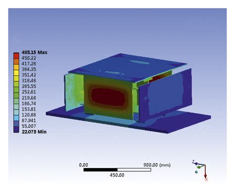 Result Of Transient Thermal Analysis A Temperature Distribution Of
