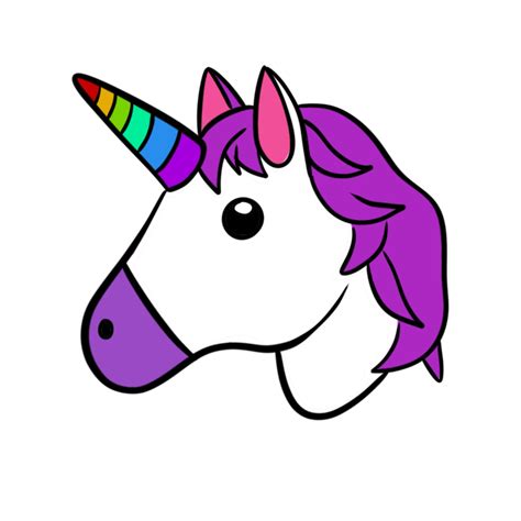 How To Draw Unicorn Emoji