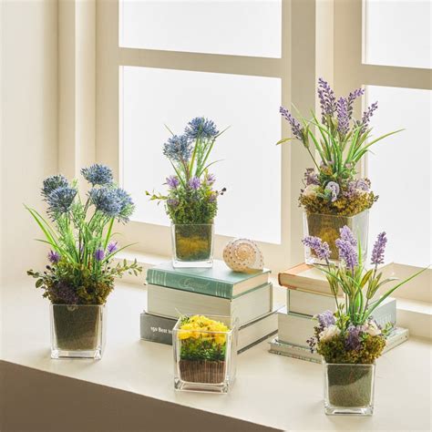 تسوق زهور دازي مختلطة في إناء زرع زجاج 10 سم اون لاين هوم سنتر السعودية