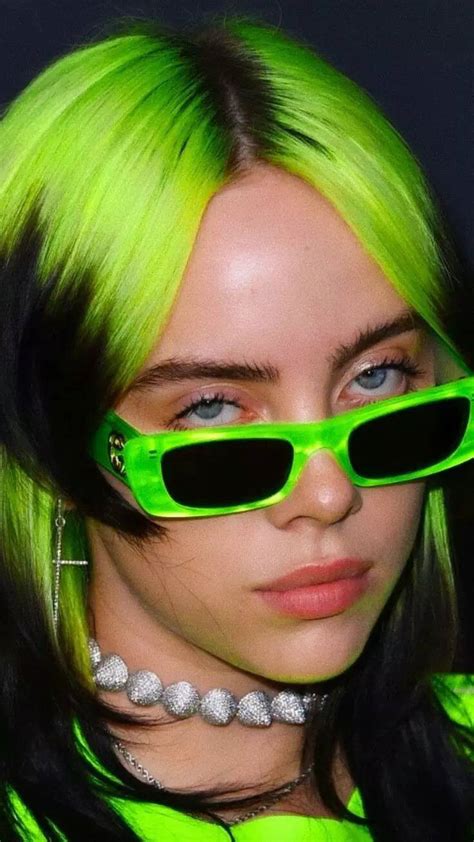 From Neon Green To Natural Billie Eilishs Hair Transformation Through