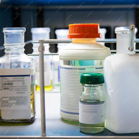 Premium Ai Image Chemical Bottles