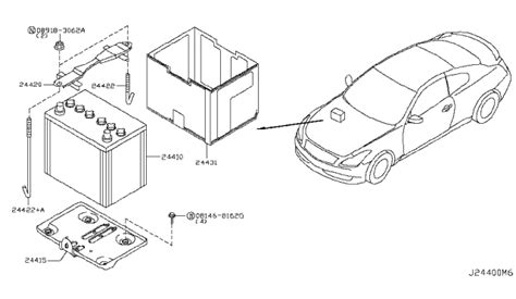 Battery And Battery Mounting 2013 Infiniti G37 Coupe