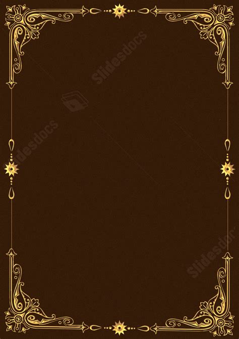 Brown Wedding Page Border
