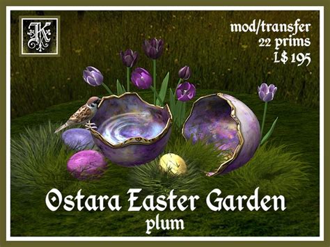 Second Life Marketplace Kismet Ostara Easter Garden Plum