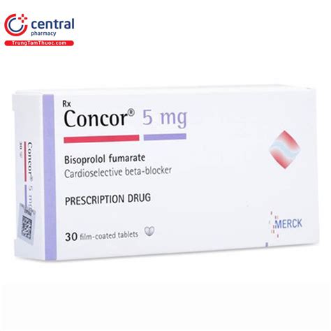 Thuốc Concor 5mg điều Trị Cao Huyết áp đau Thắt Ngực