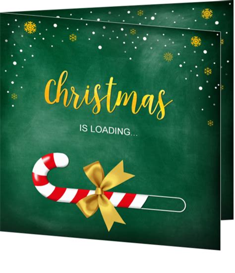 Christmas Is Loading Zuurstok Met Foto Kerstkaartensturennl