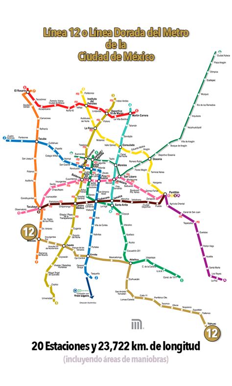 La Línea Doce Del Metro Breve Historia Mexico Real