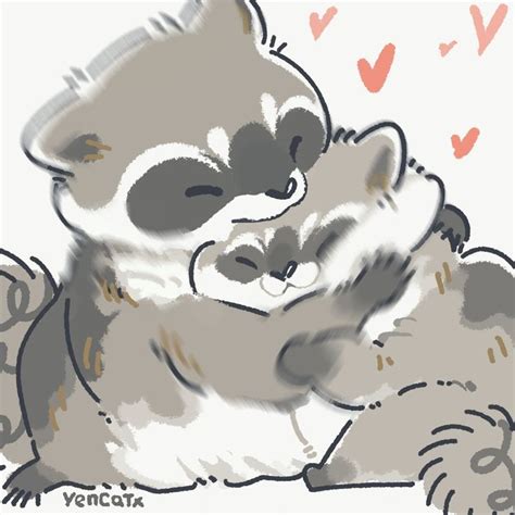 Yen🐱🦝 Yencatx On X Guaxinim Desenho Criaturas Fofas Ícones Fofos