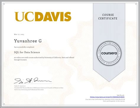 Sql Datascience Levelup Learning Coursera Dataanalysis Sqlskills Yuvashree G