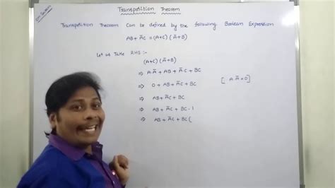 Transposition Theorem Boolean Algebra Digital Logic Design Stld