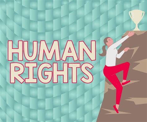 Hand Writing Sign Human Rights Business Approach Moral Principles