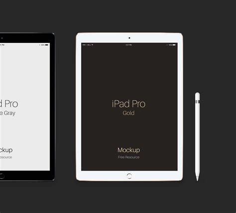 Free Ipad Pro Vector Mockup Psd