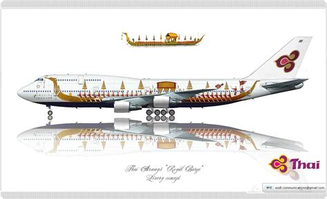 Thai Airways Royal Barge Livery Concept Artofit