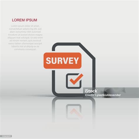 플랫 스타일의 체크 리스트 문서 서명 아이콘 흰색 절연 배경에 설문 조사 벡터 일러스트 마크 배너 비즈니스 개념을 확인 하십시오