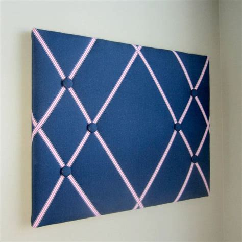 16x20 French Memory Board Bow Board Bow Holder Navy Blue And Etsy Bow Board Bow Holder