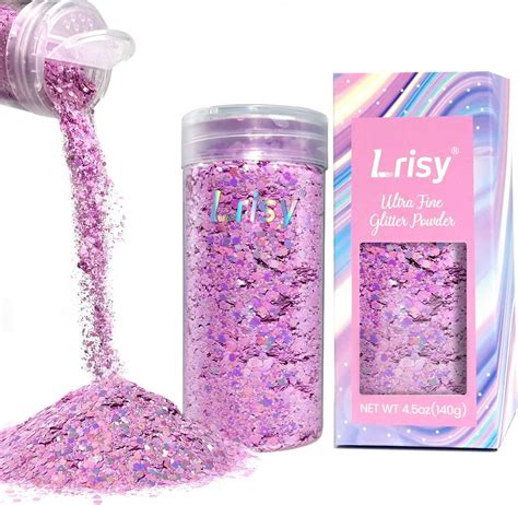 Lrisy Iridescent Chunky Glitter Powder Craft Glitter