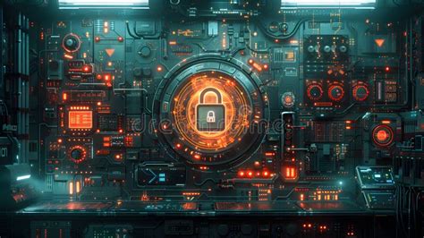 Protecting Your Digital Identity Cyber Security Shield Stock