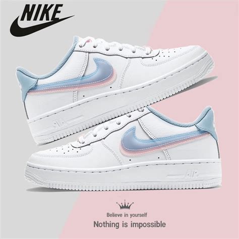〖ของแท้พิเศษ〗nike Air Force 1 Low Double Swoosh Cw1574 100 รองเท้าวิ่ง รองเท้าผ้าใบกีฬา Shopee