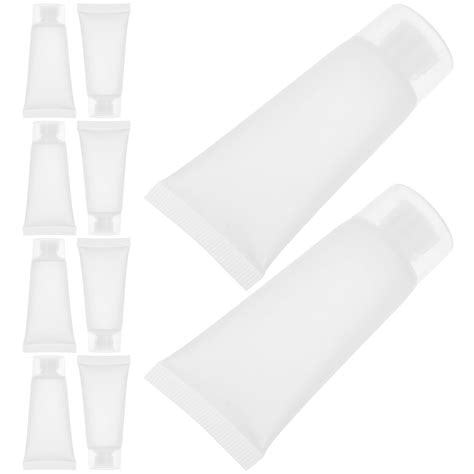 Worgeous 50pcs Travel Tubes Toothpaste Container Refillable Squeeze