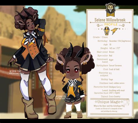 Twst Selene Willowbrook Ref By Insomniiyac On Deviantart