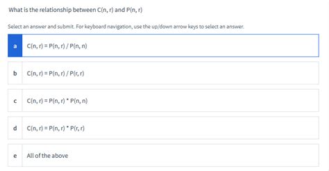 Solved Which Notation Can Be Used For An R Combination From