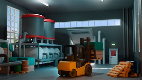 Factory Low Poly Asset Pack Superhive Formerly Blender Market