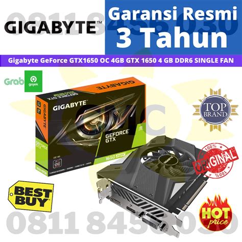 Jual Gigabyte Geforce Gtx Oc Gb Gtx Gb Ddr Single Fan Resmi Shopee Indonesia
